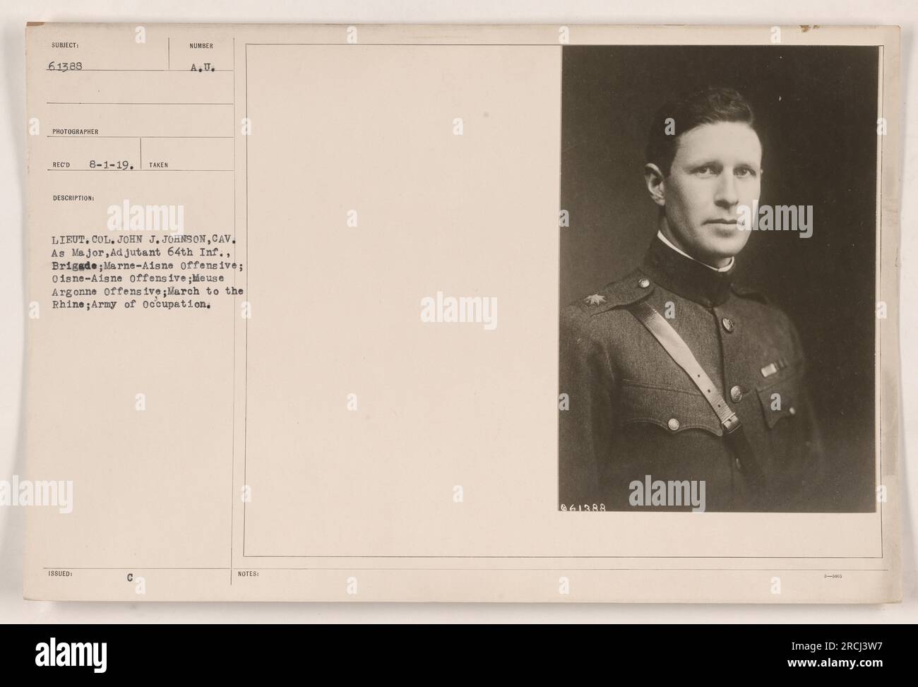 Lieutenant colonel john j johnson hi-res stock photography and images ...