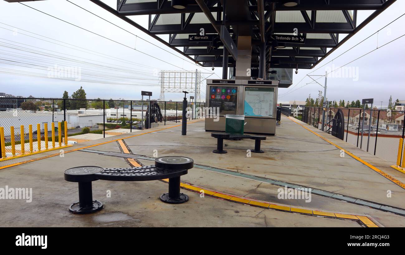 Los Angeles, California: Douglas Metro Rail C Line Station, Los Angeles ...