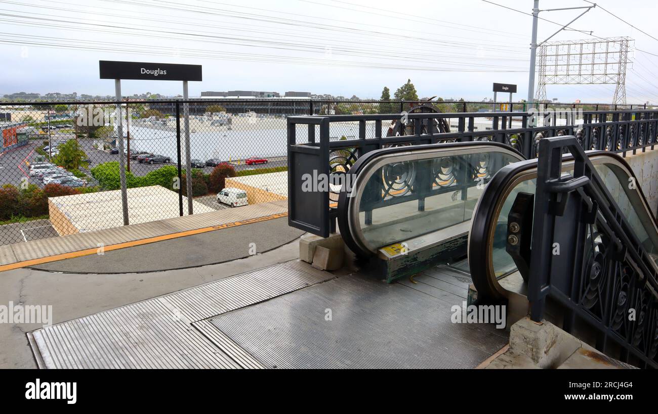 Los Angeles, California: Douglas Metro Rail C Line Station, Los Angeles ...