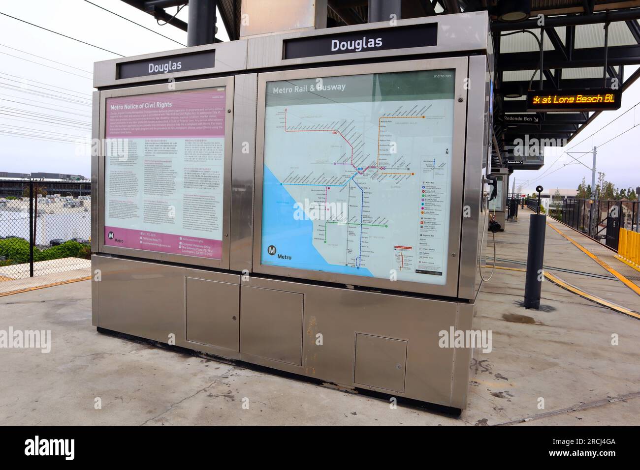 Los Angeles, California: Douglas Metro Rail C Line Station, Los Angeles ...