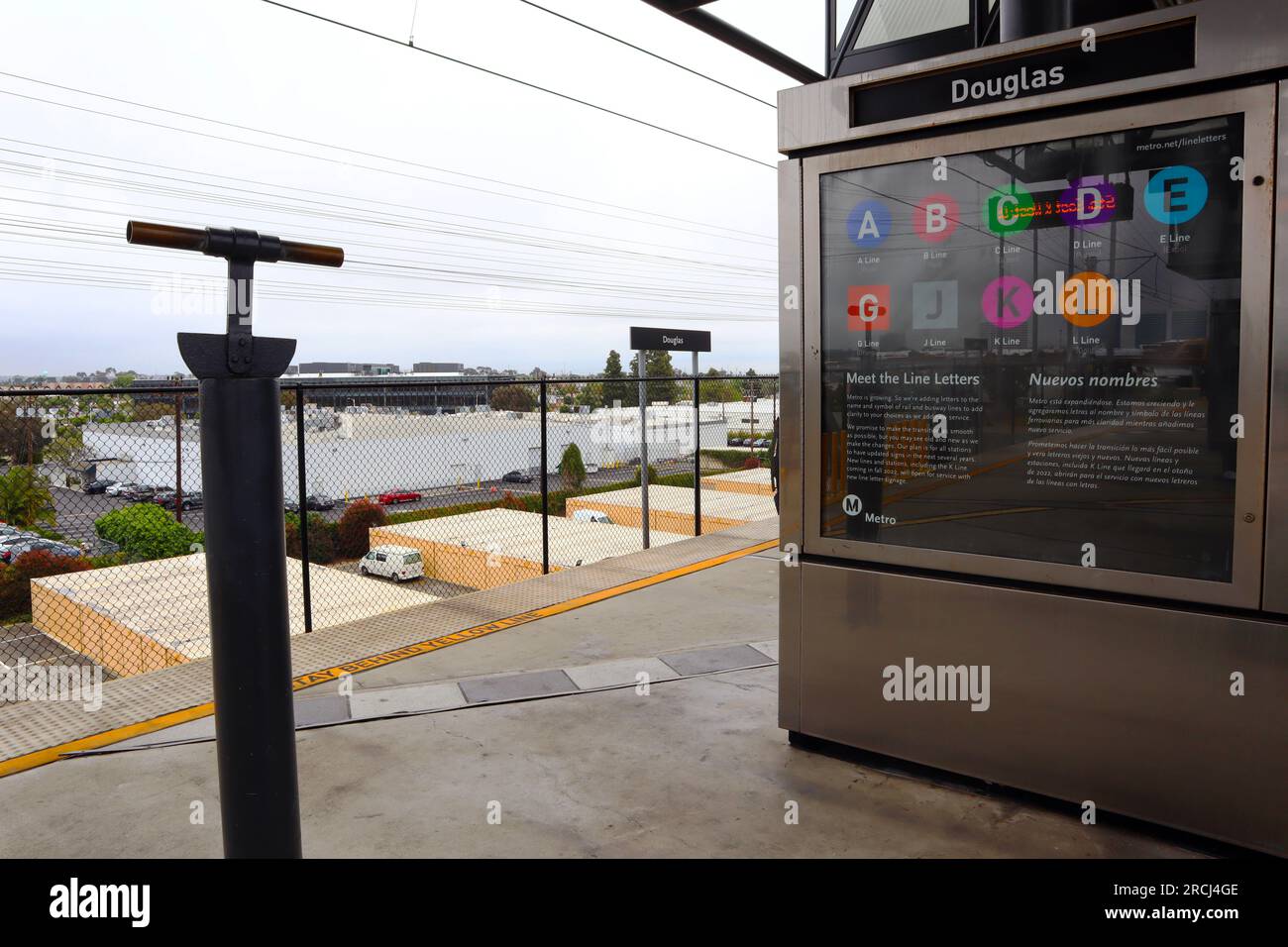 Los Angeles, California: Douglas Metro Rail C Line Station, Los Angeles ...