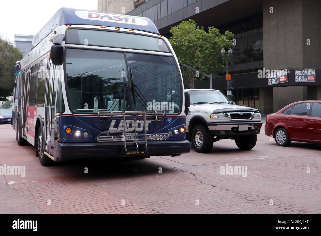 Los Angeles, California: Los Angeles LADOT Transit DASH bus Stock Photo ...