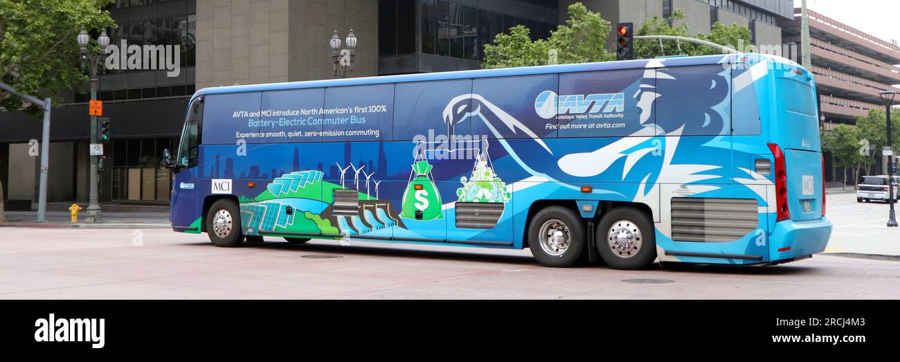 Los Angeles, California: AVTA Anelope Valley Transit Authority bus ...