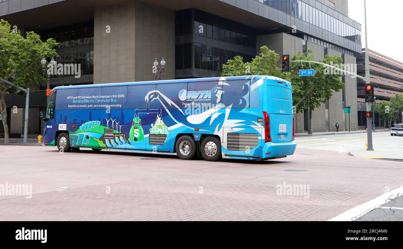 Los Angeles, California: AVTA Anelope Valley Transit Authority bus ...