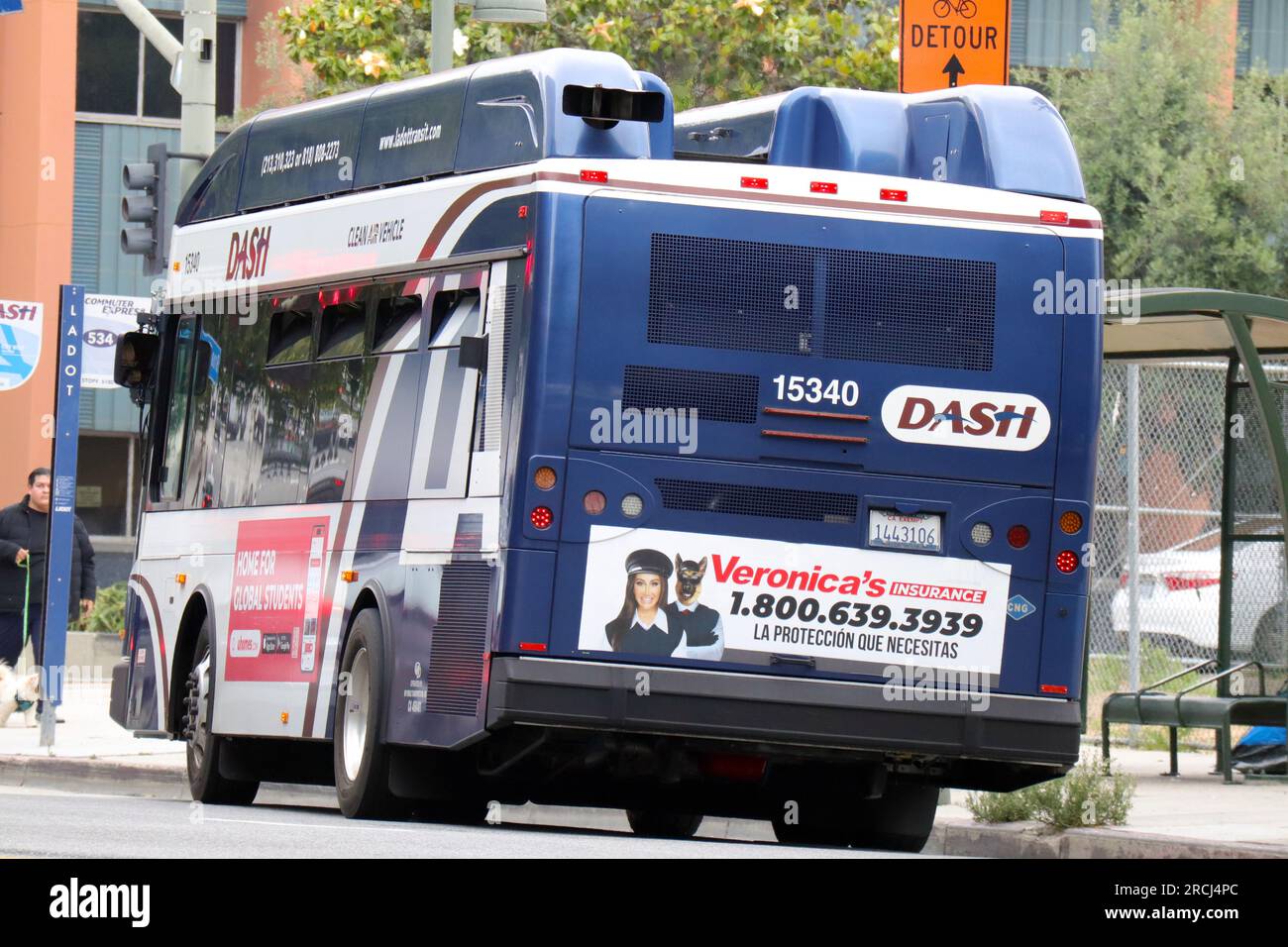 Los Angeles, California: Los Angeles LADOT Transit DASH bus Stock Photo ...