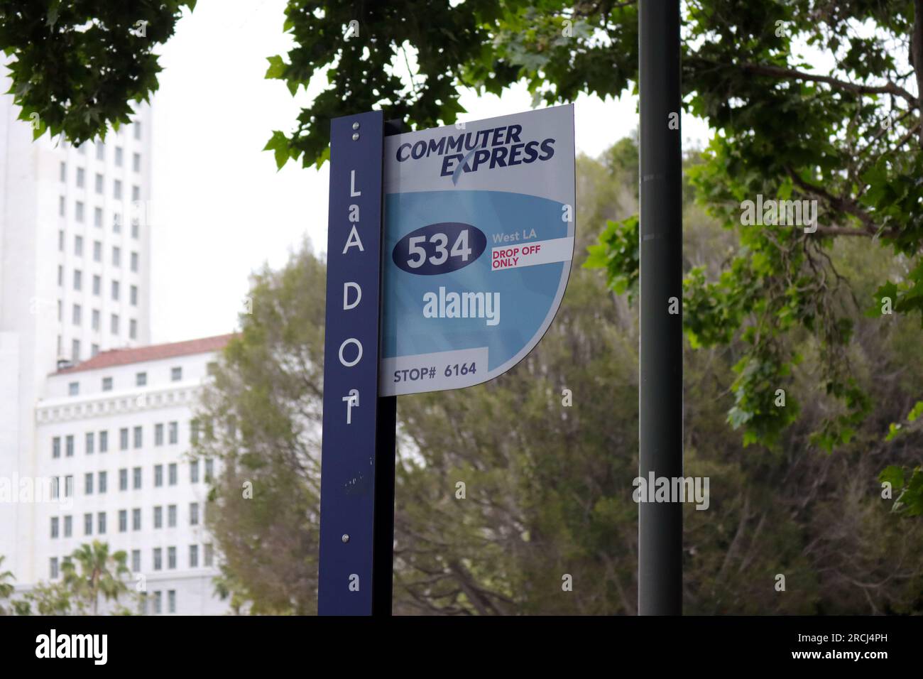 Los Angeles, California: Los Angeles LADOT Transit DASH bus Stock Photo ...