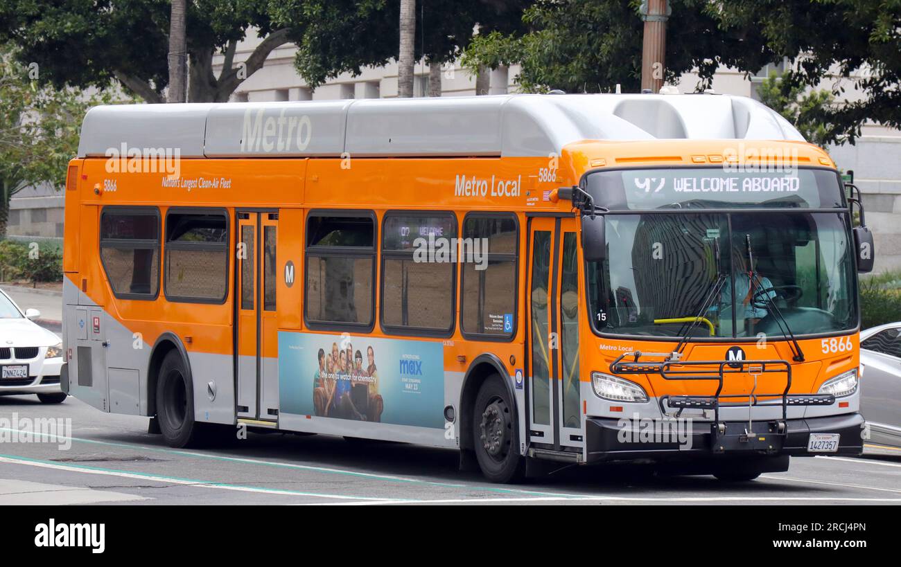 Los Angeles, California: LA Metro Bus Transit, Public Transport of Los ...