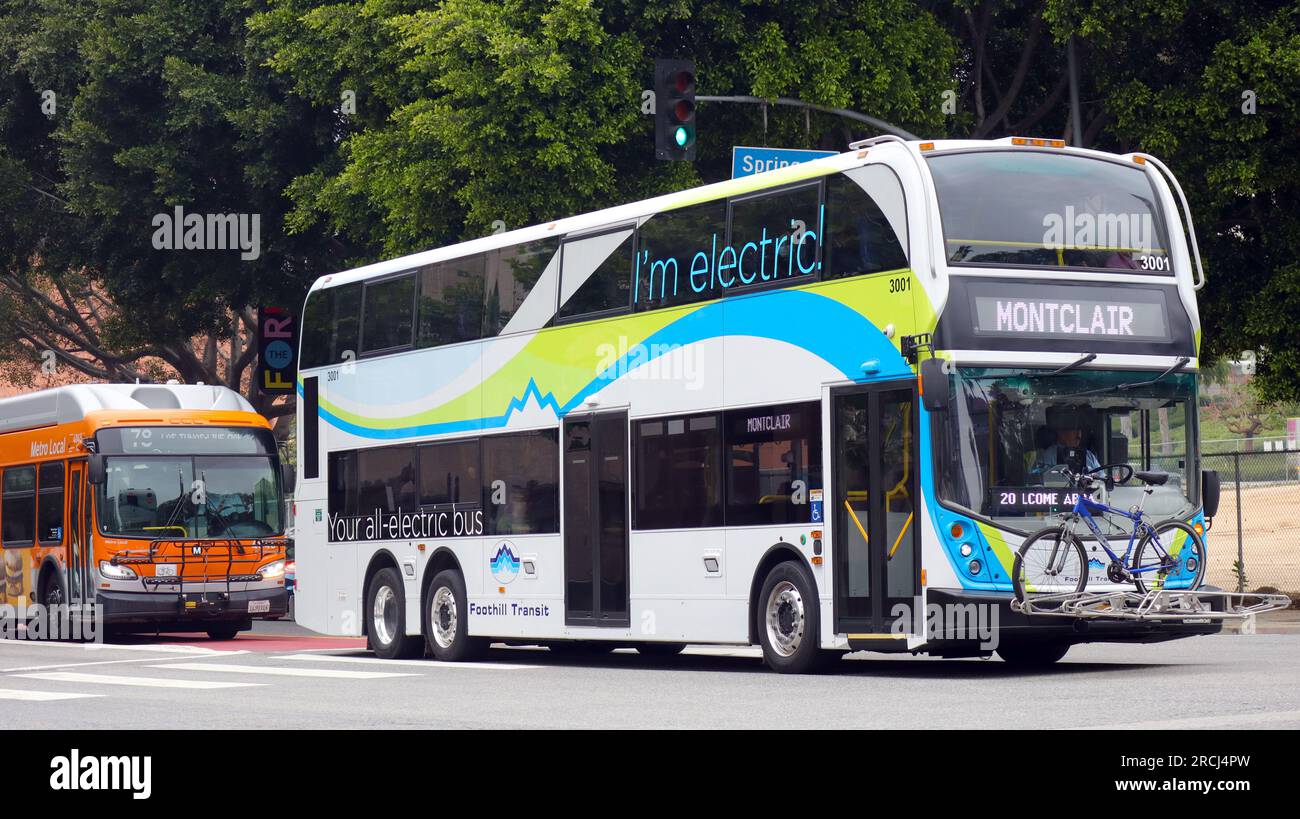 Los Angeles, California: Foothill Transit bus Stock Photo - Alamy