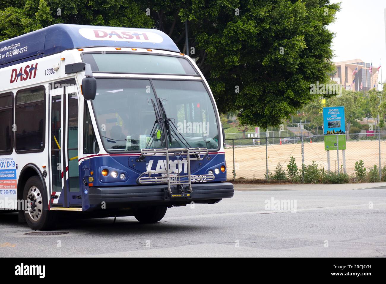Los Angeles, California: Los Angeles LADOT Transit DASH bus Stock Photo ...