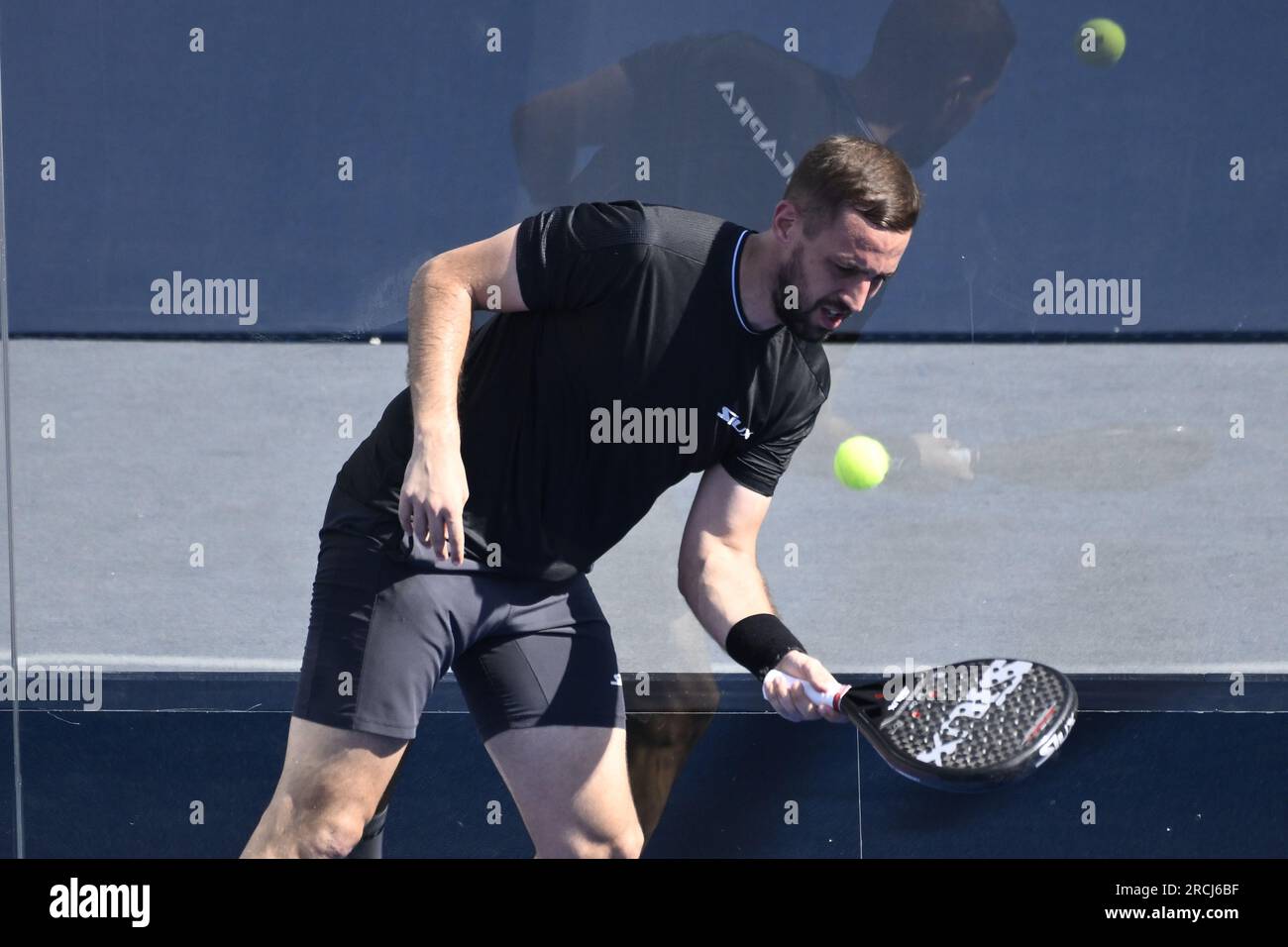 Lucho Capra (ARG) during the QF of the BNL Italy Major Premier Padel at ...