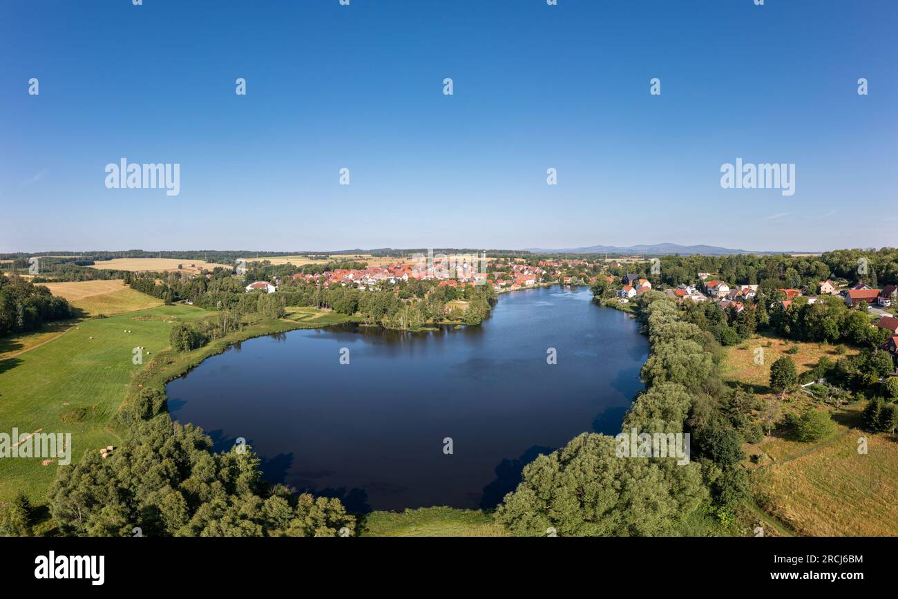 Stiege im Harz Luftbildaufnahme Stock Photo - Alamy
