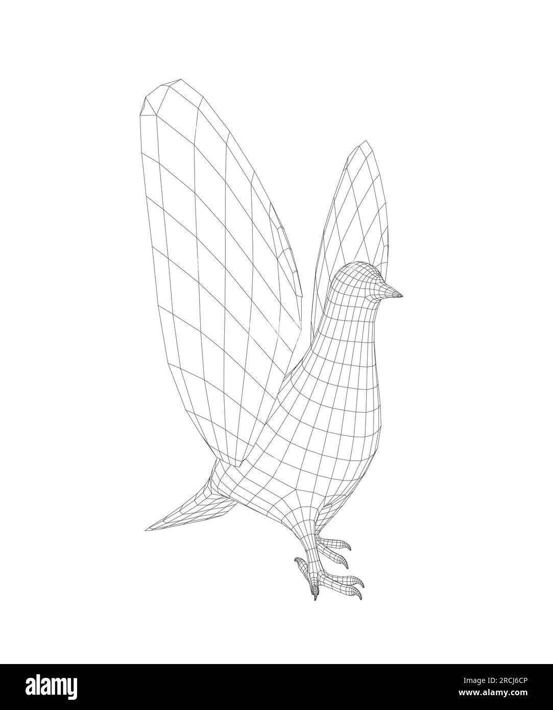 White dove side view Stock Vector Images - Alamy