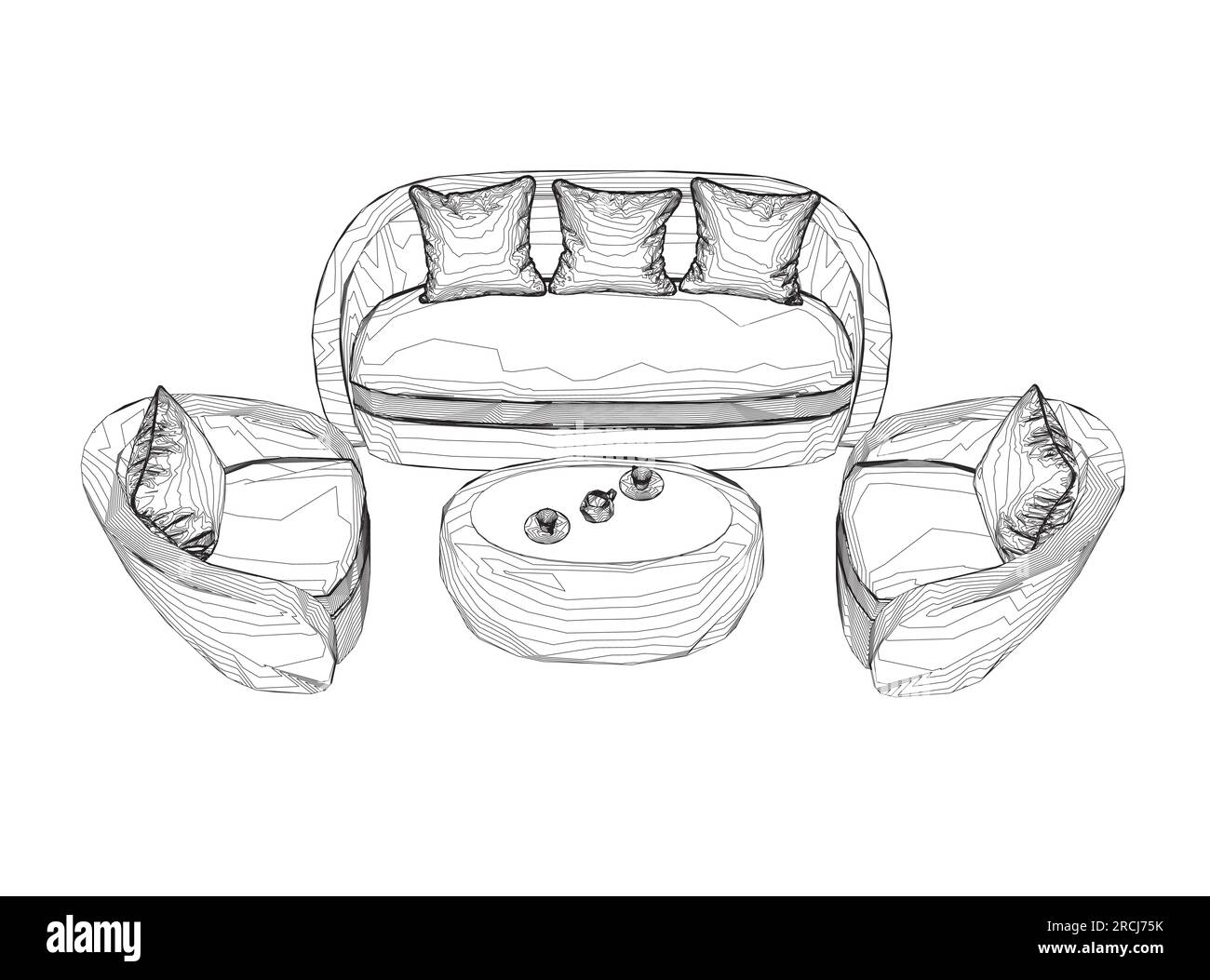 Luxury white loft apartment Cut Out Stock Images & Pictures - Alamy