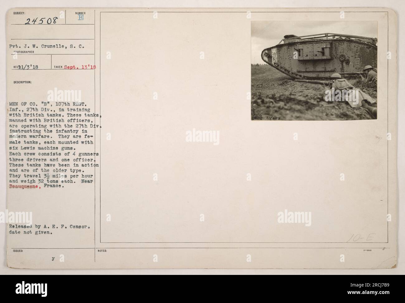 Older type tanks hi-res stock photography and images - Alamy