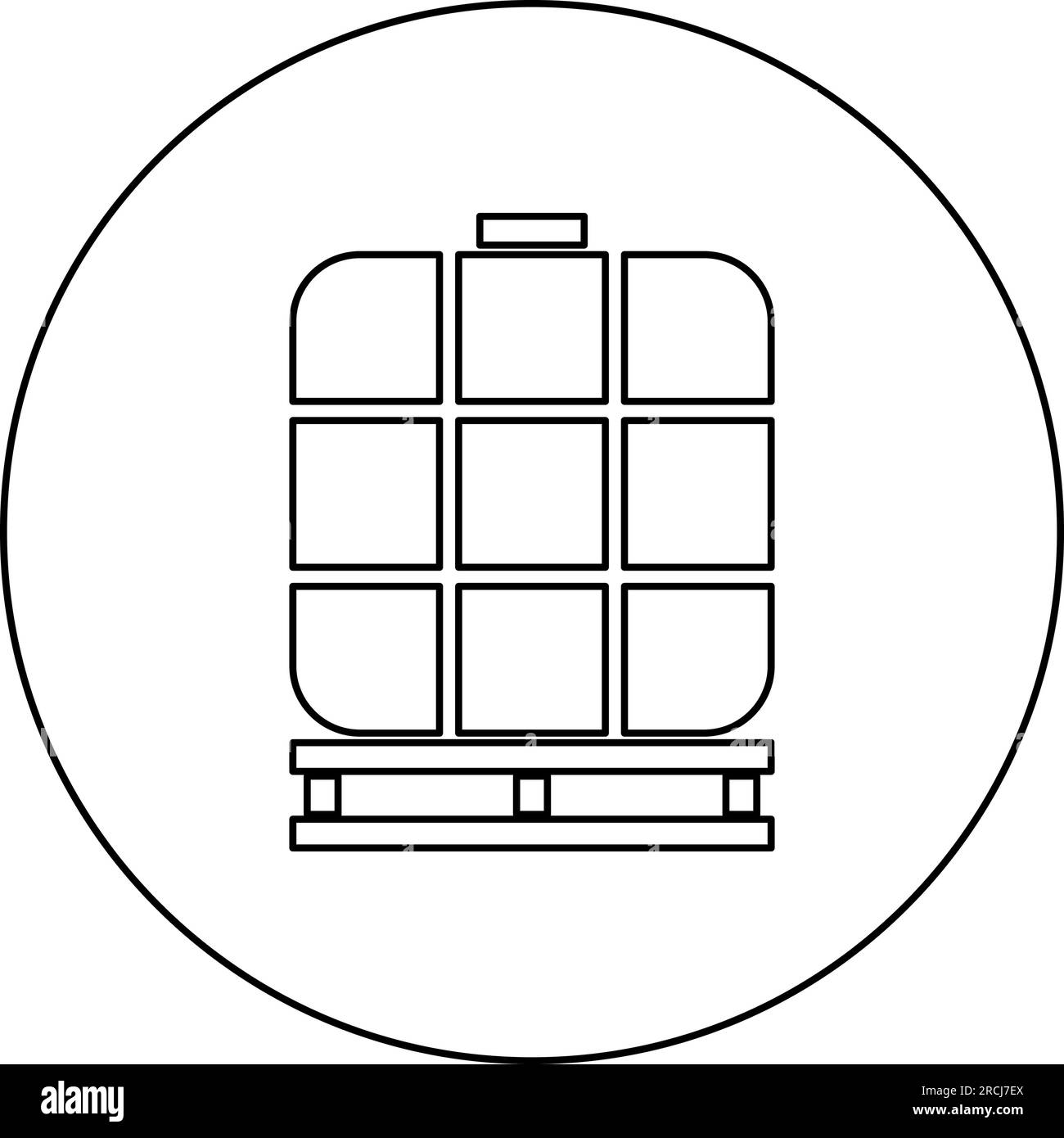 IBC intermediate bulk container tank for liquids fluid water storage ...