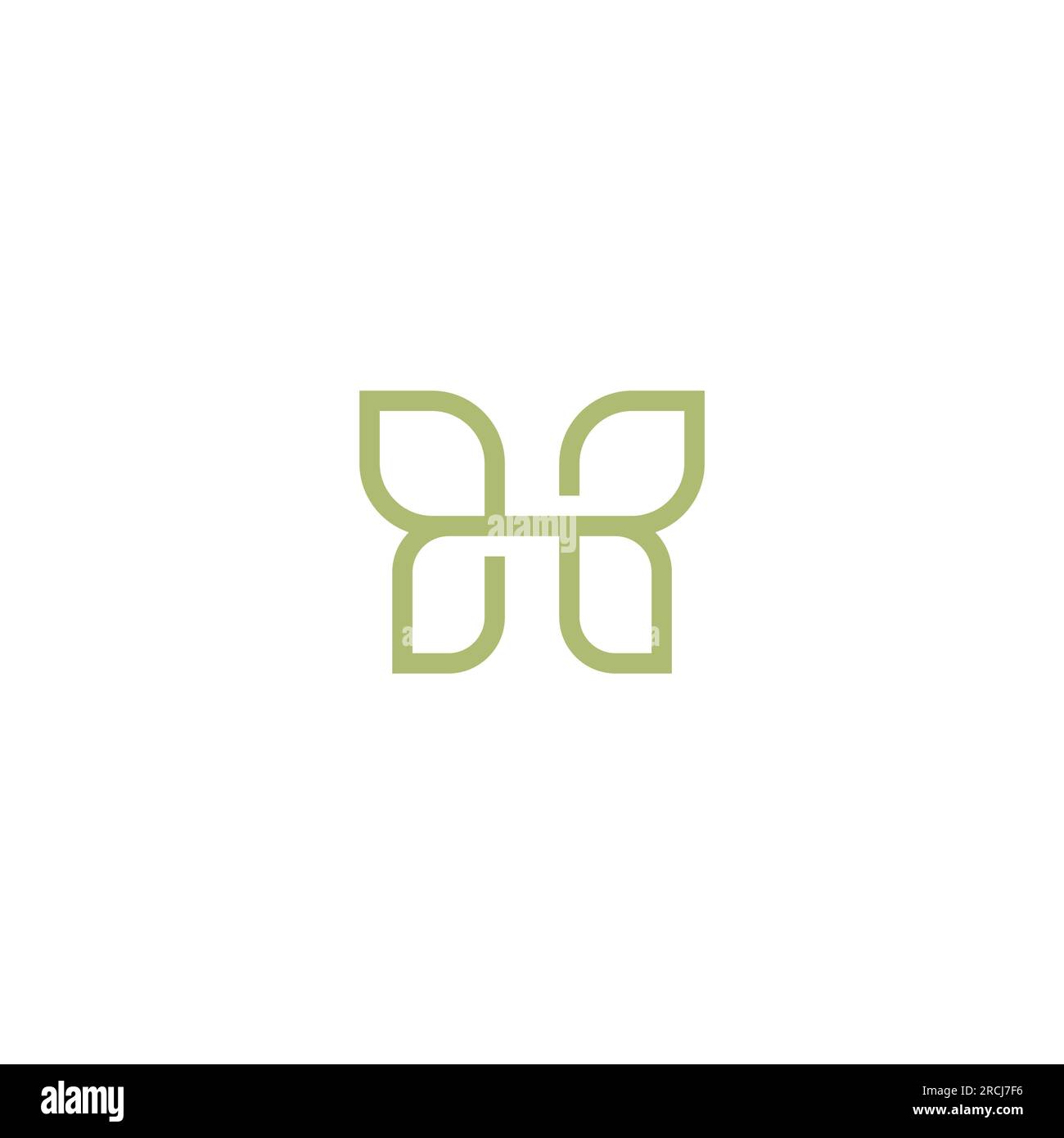 H Line Logo. HB Logo Design. H Butterfly Logo Stock Vector Image & Art ...