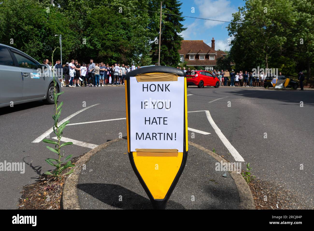 Football home supporter sign hi-res stock photography and images - Alamy