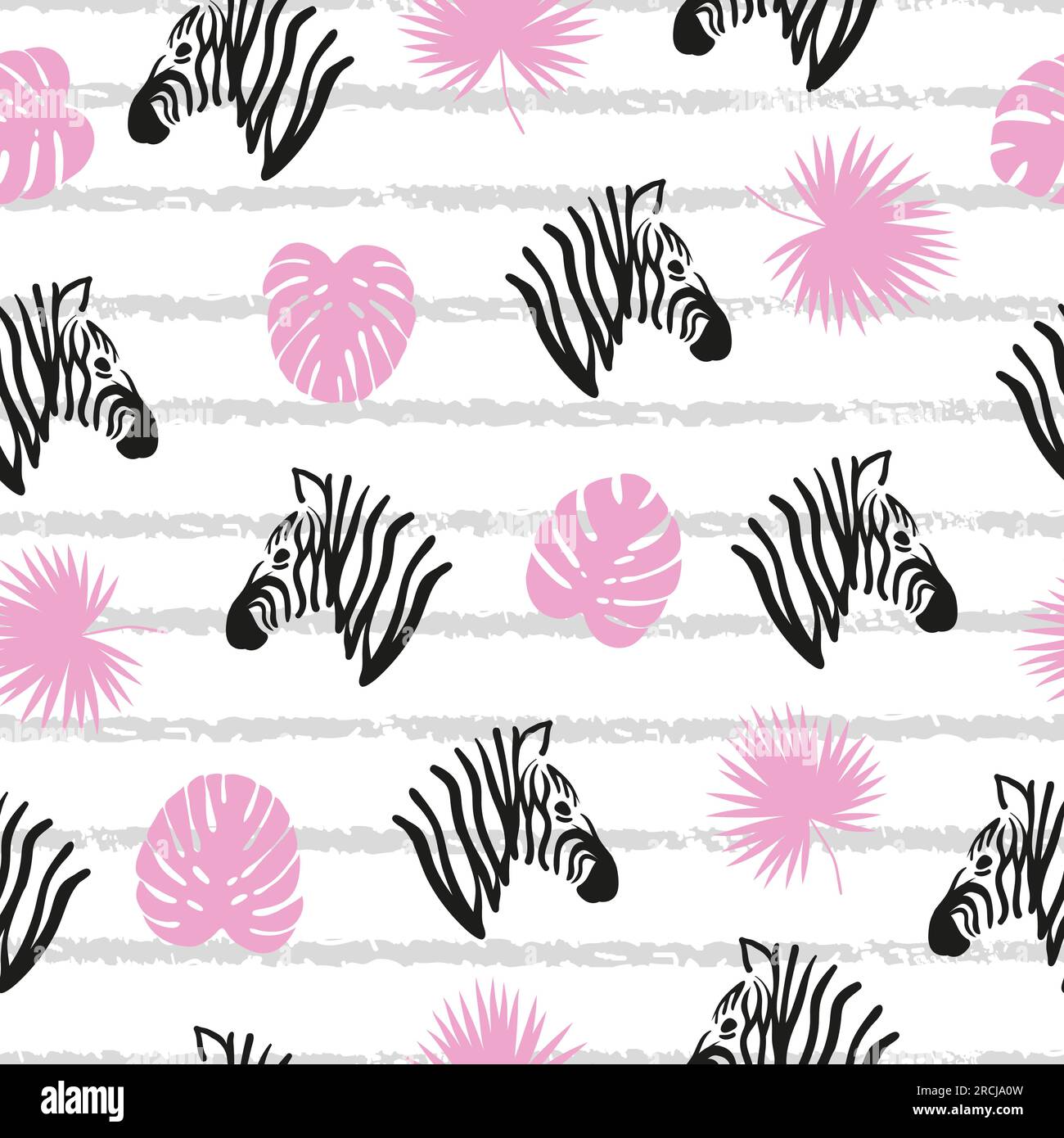 Pink And Black Zebra Stripes Background