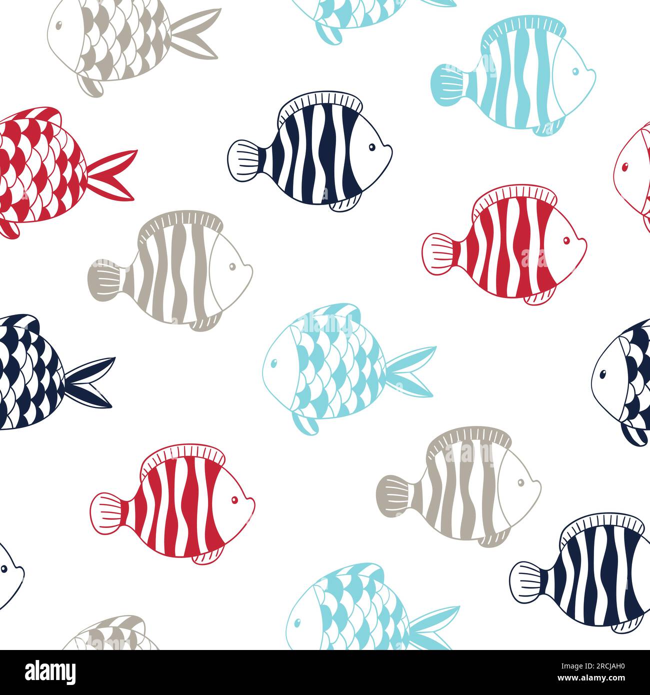 Hand drawn fish hi-res stock photography and images - Alamy