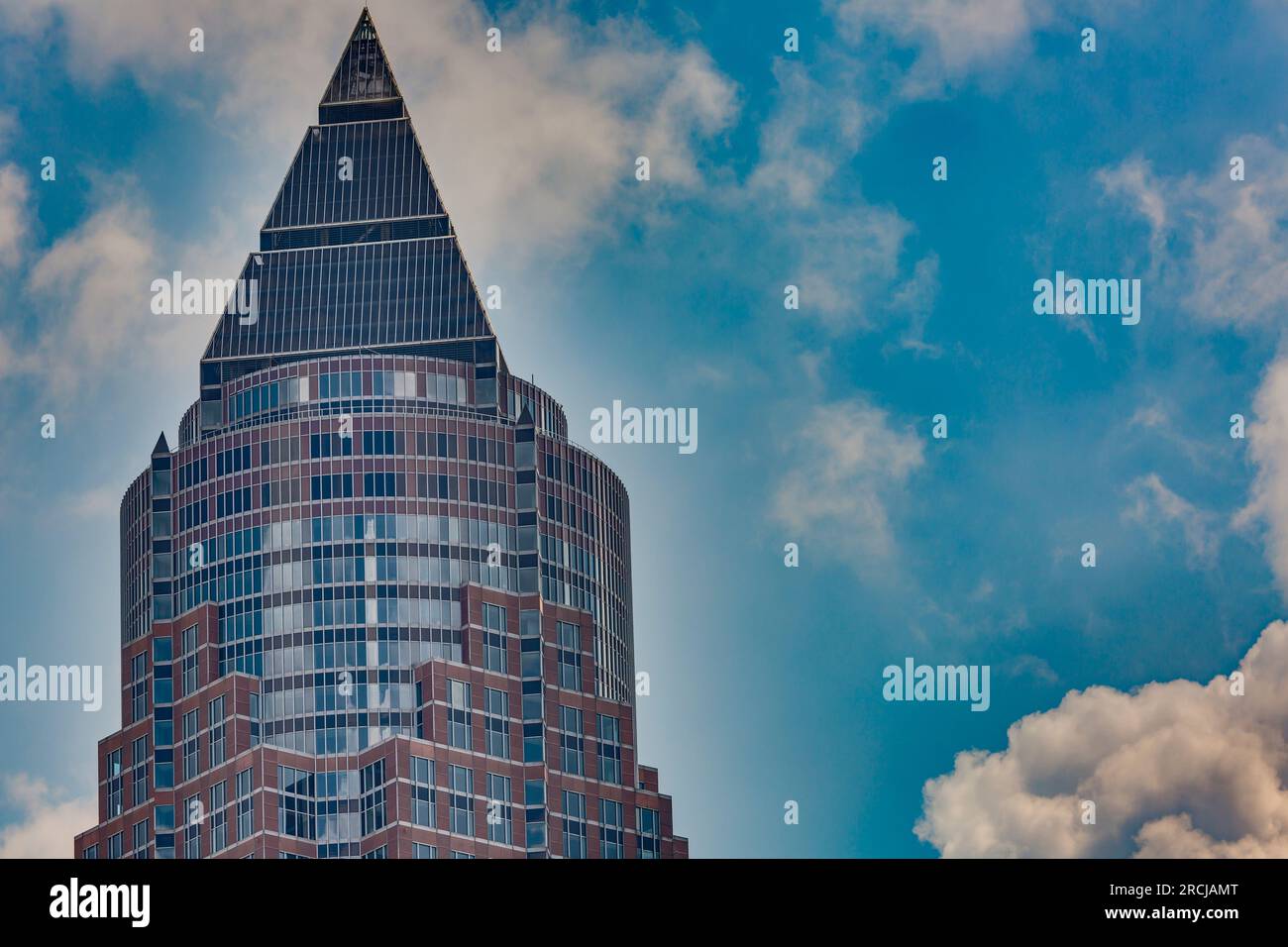 Spectacular roof of high rise building Stock Photo - Alamy