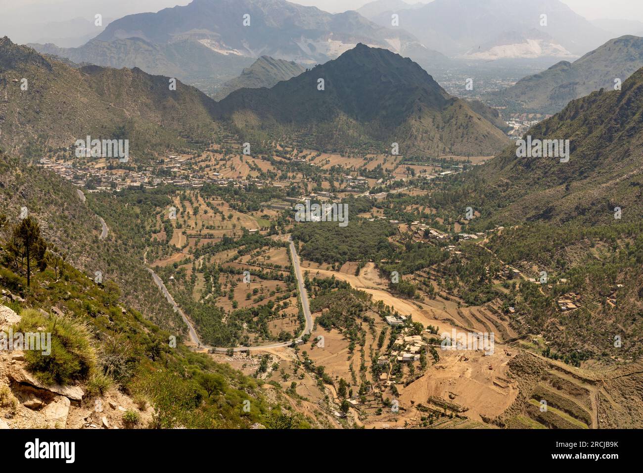 District Buner view from the karakar pass Stock Photo - Alamy