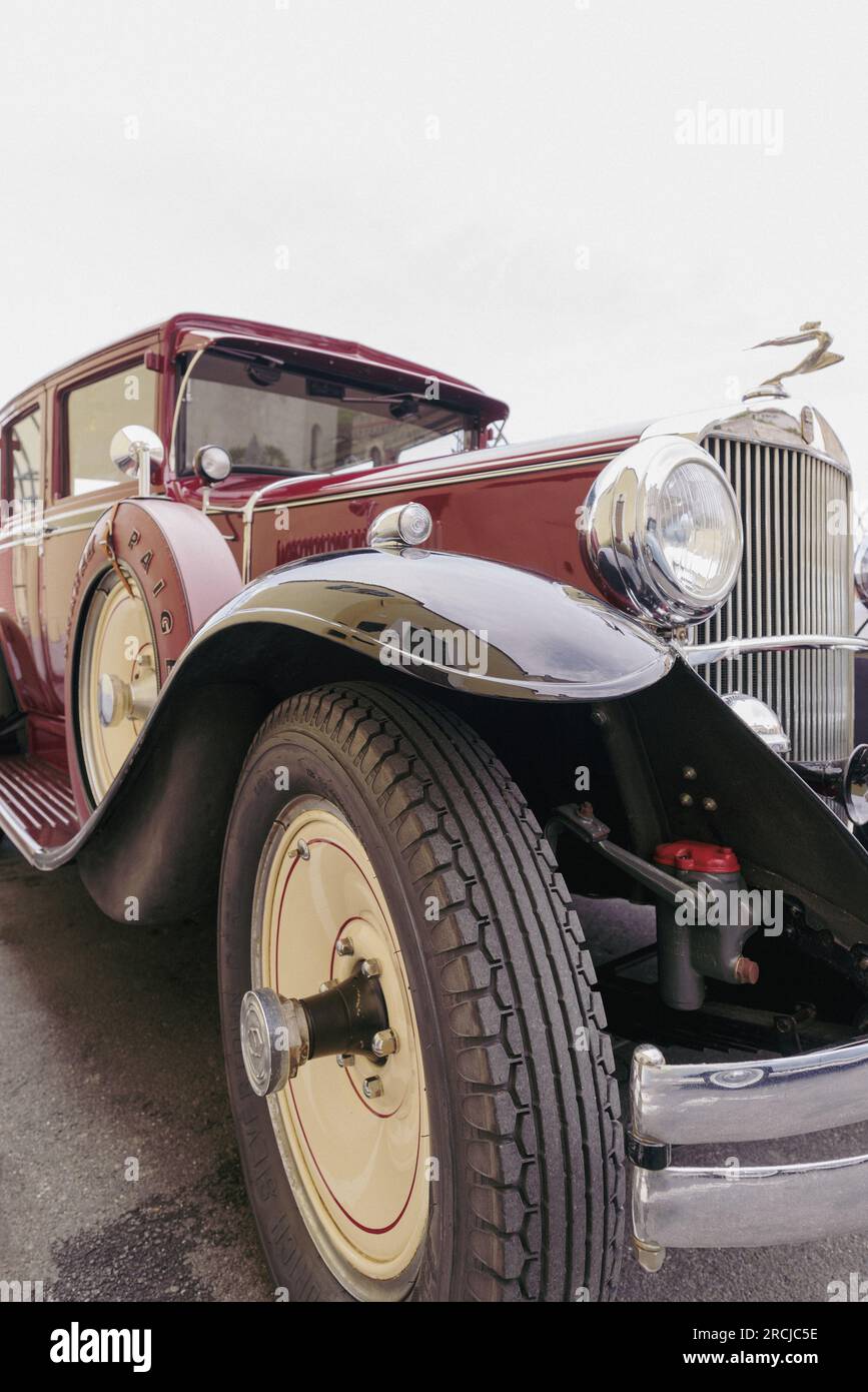 Close up detail of Graham-Paige Model 610 4-door Sedan 1928 vintage car ...