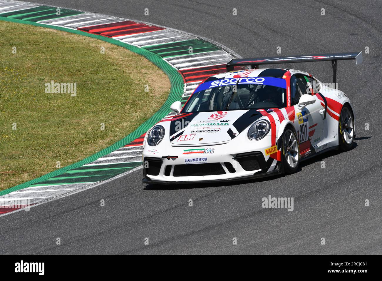 Scarperia, 7 July 2023: Porsche 992 of Team Simoncini Mauro srl drive ...