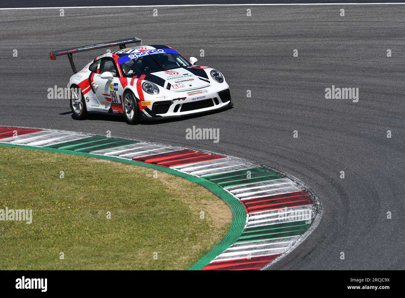 Scarperia, 7 July 2023: Porsche 992 of Team Simoncini Mauro srl drive ...