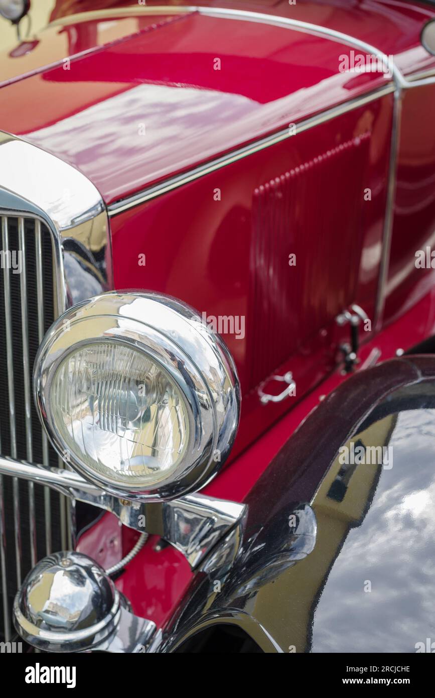 Close up detail of Graham-Paige Model 610 4-door Sedan 1928 vintage car ...
