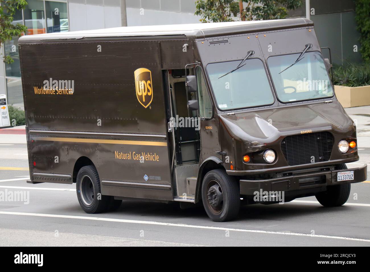 Los Angeles, California: UPS United Parcel Service delivery truck Stock ...