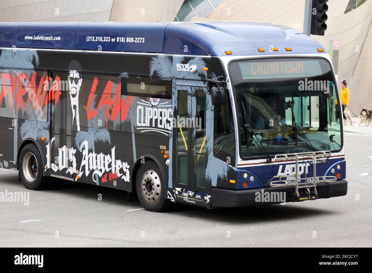 Los Angeles, California: Los Angeles LADOT Transit DASH bus Stock Photo ...