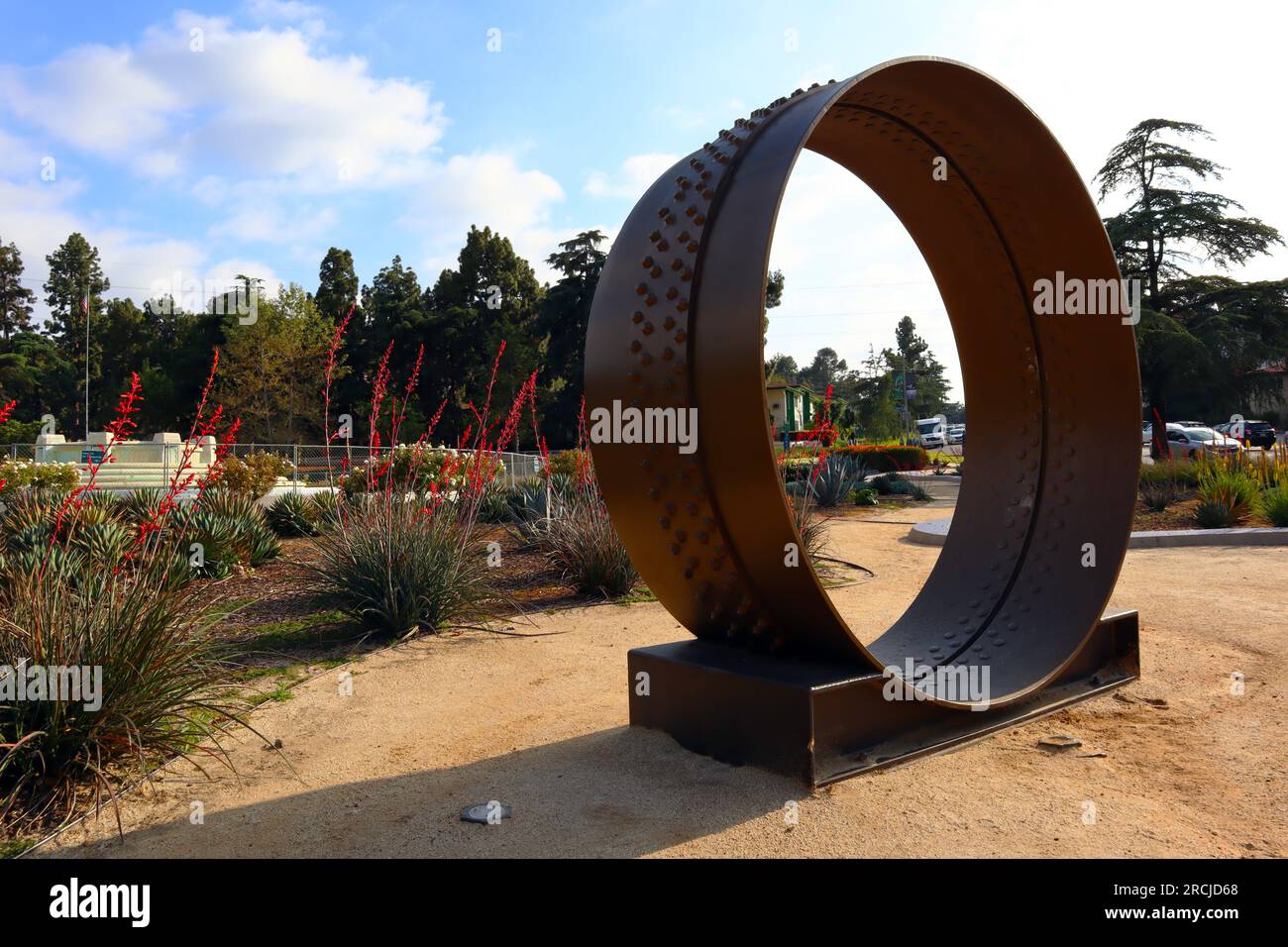 Los Angeles, California: William Mulholland Memorial located at ...