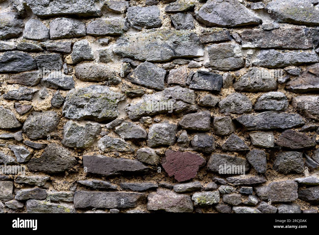 Background. Ancient medieval rocks, stones. Pattern. Full frame photo ...