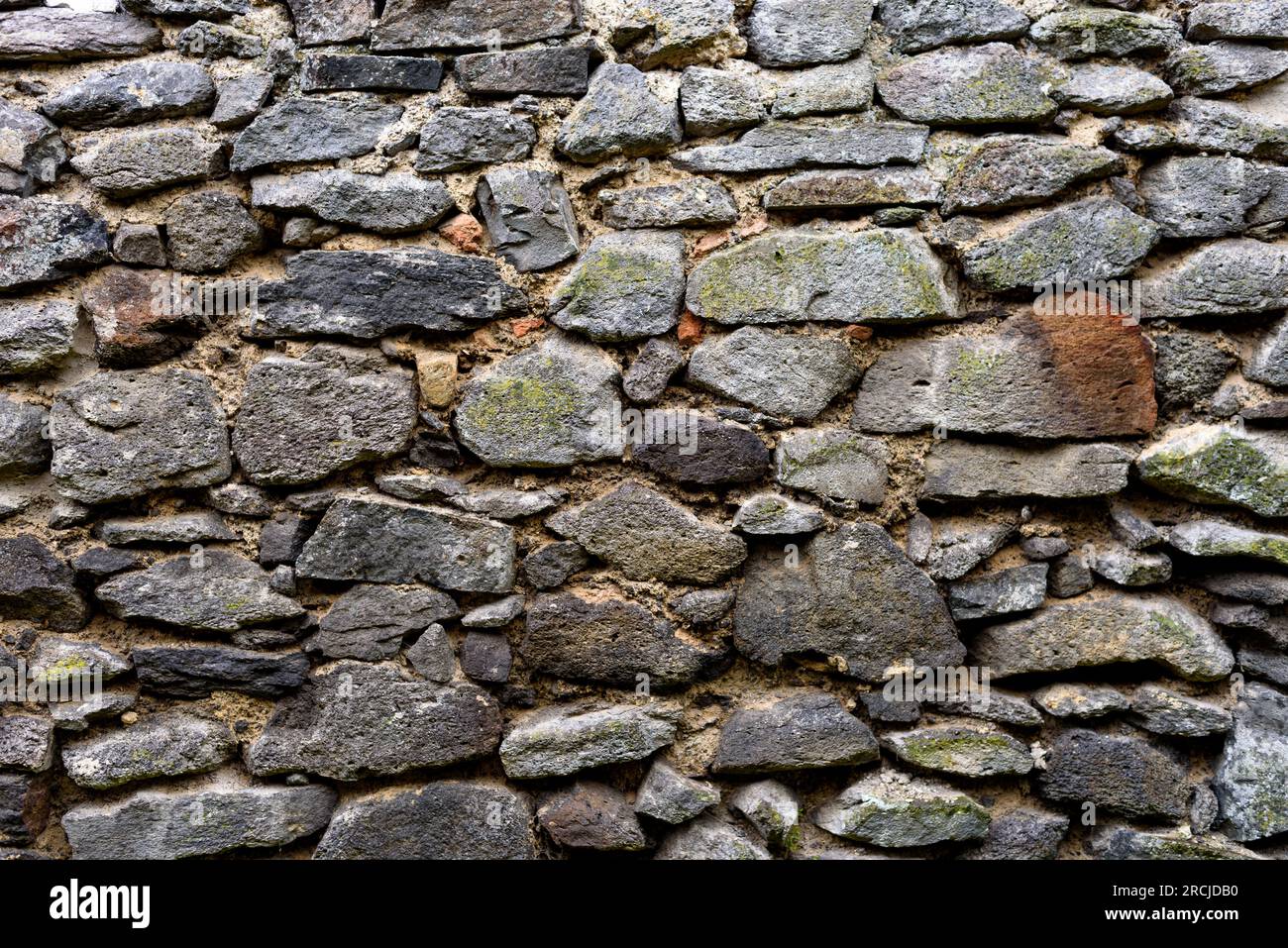 Background. Ancient medieval rocks, stones. Pattern. Full frame photo ...