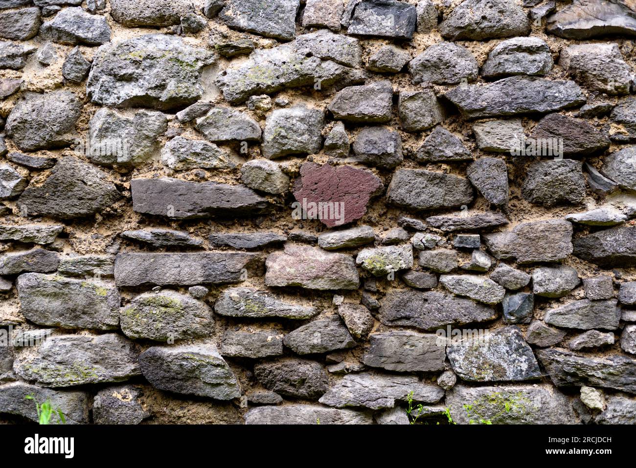 Background. Ancient medieval rocks, stones. Pattern. Full frame photo ...
