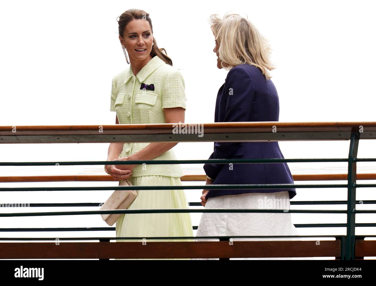 The Princess of Wales, alongside Debbie Jevans (right), arriving on day ...