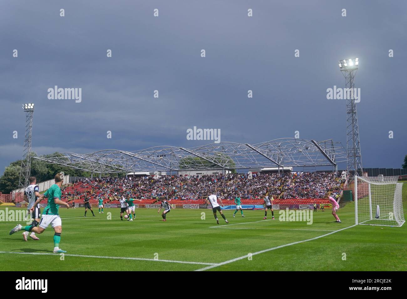 A general view of the action during a pre-season friendly match at the ...