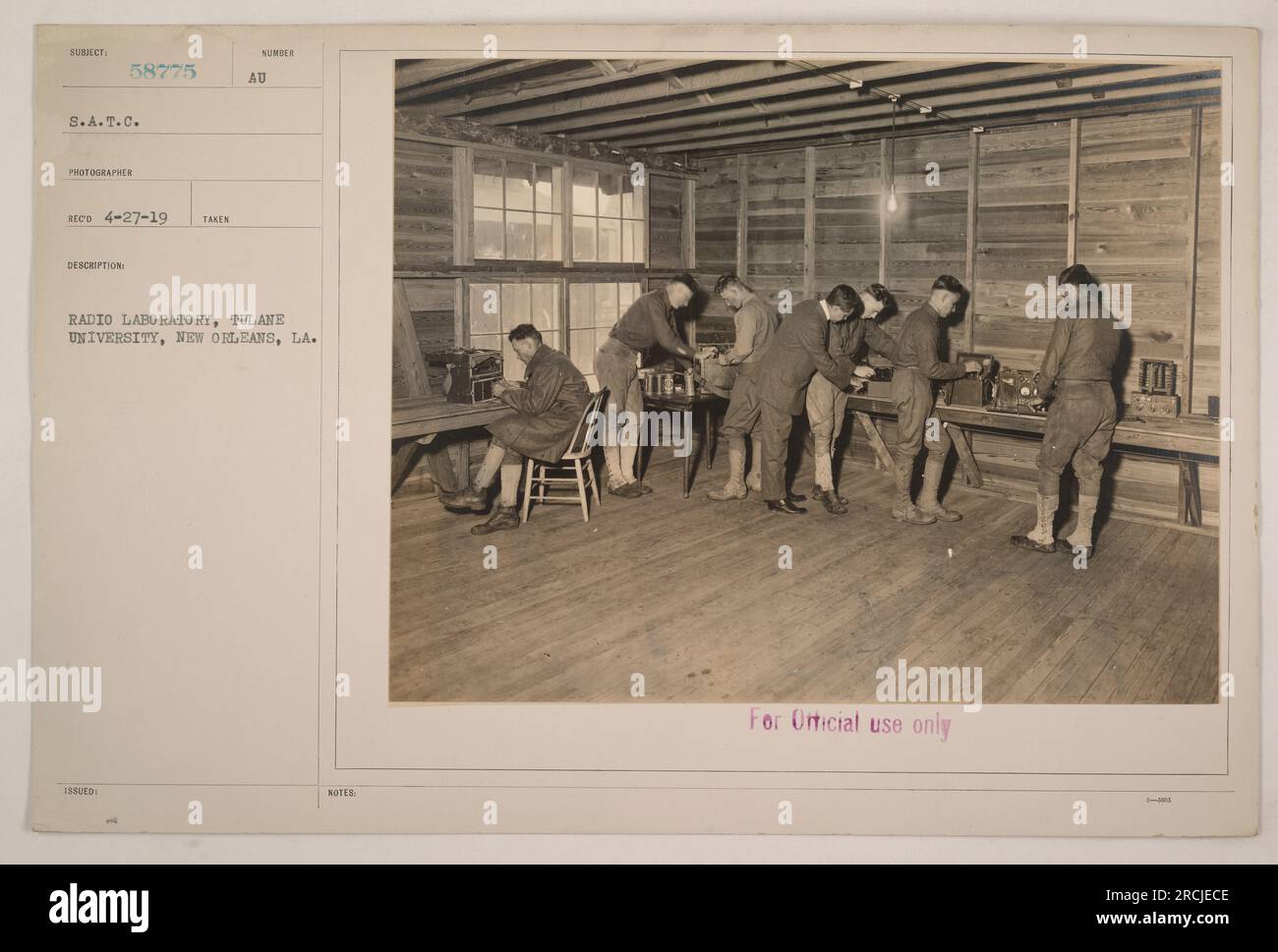 Image showing the radio laboratory at Tulane University in New Orleans ...