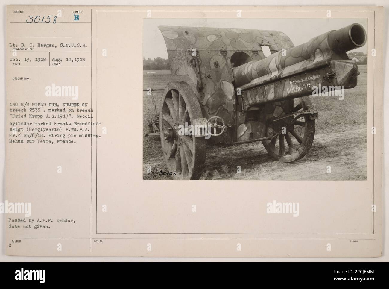 Lt. D. T. Hargan of the S. C.U.S.R. captured this photograph on Aug. 12 ...