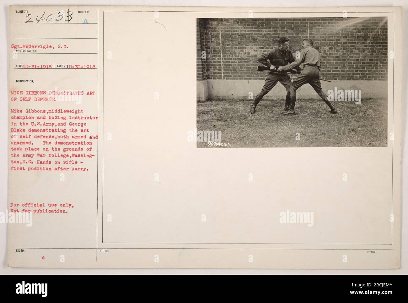 Sgt. McGarrigle took this photograph on October 30, 1918, depicting ...