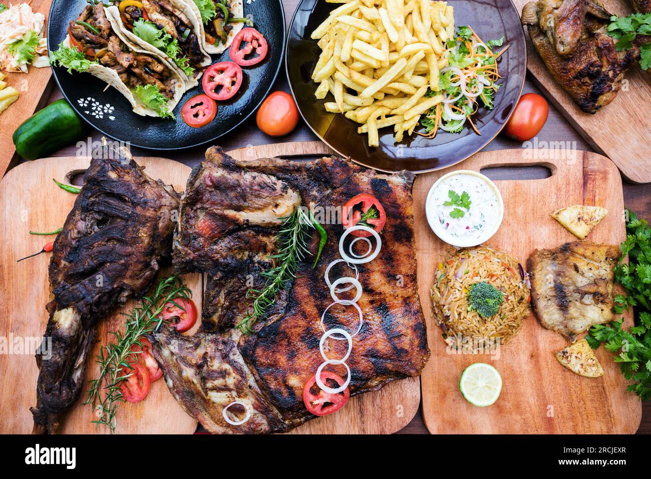 Kenyan cuisine includes ugali, chapati, githeri, goat, Nyama Choma ...