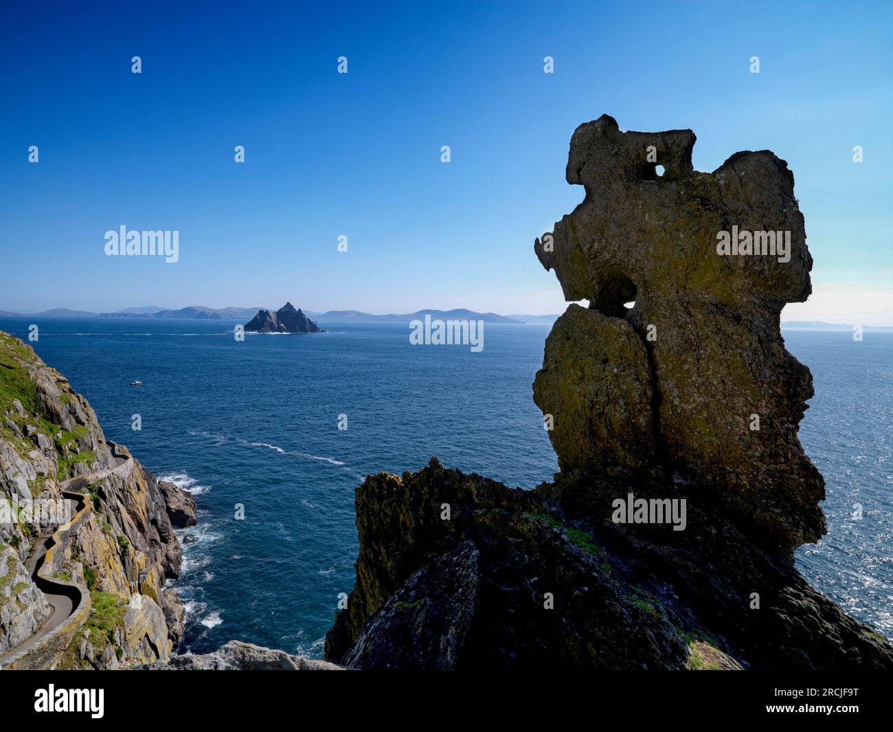The Wailing Woman at the UNESCO World Heritage site, Skellig Michael ...