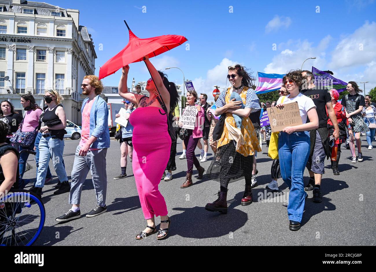 Brighton pride parades hi-res stock photography and images - Alamy