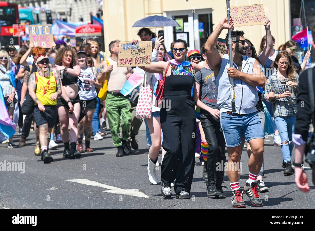 Trans parade hi-res stock photography and images - Alamy