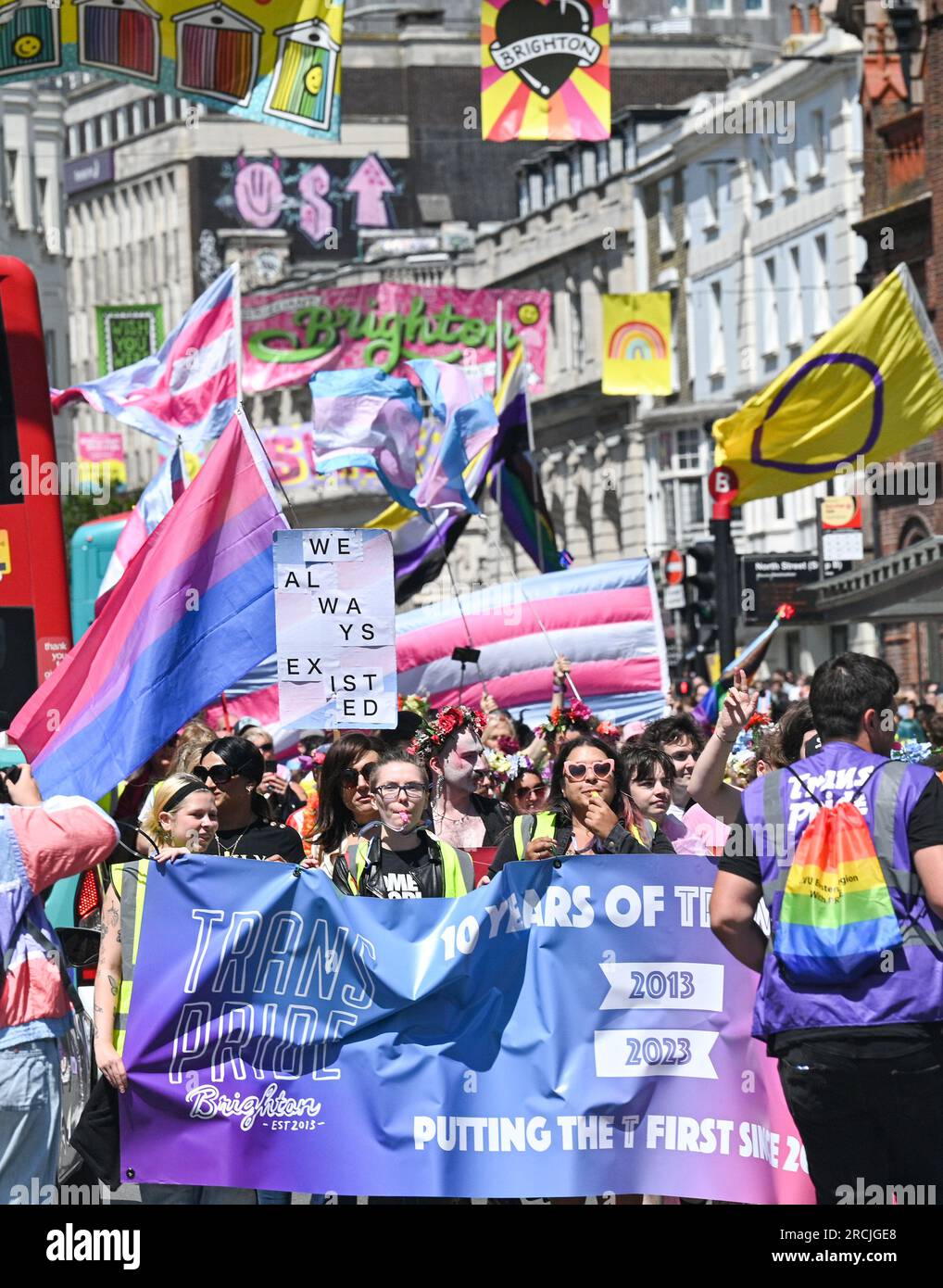 Trans pride flags hi-res stock photography and images - Alamy
