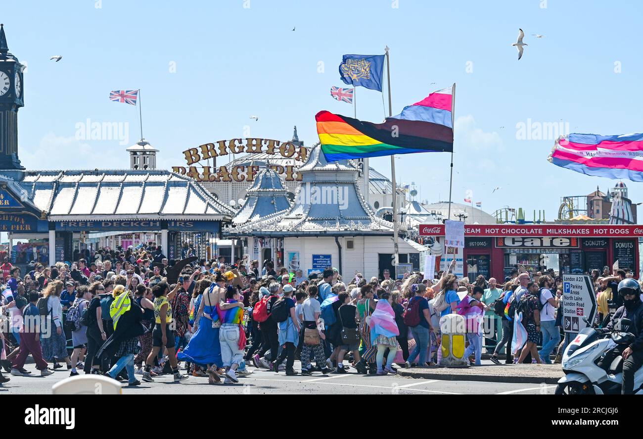 Trans pride flags hi-res stock photography and images - Alamy
