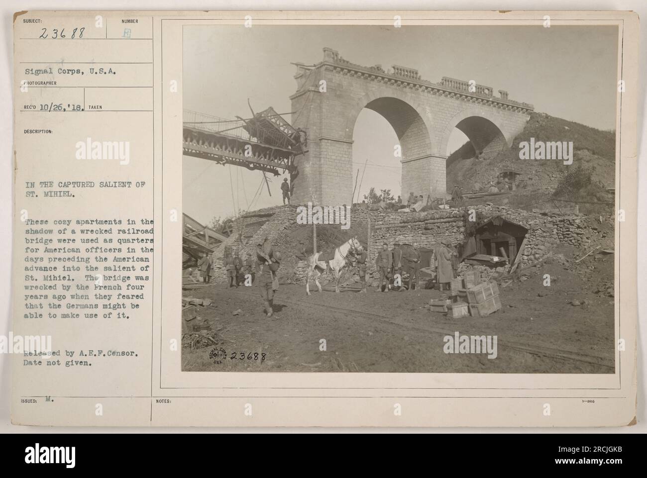 Wrecked railroad bridge hi-res stock photography and images - Alamy