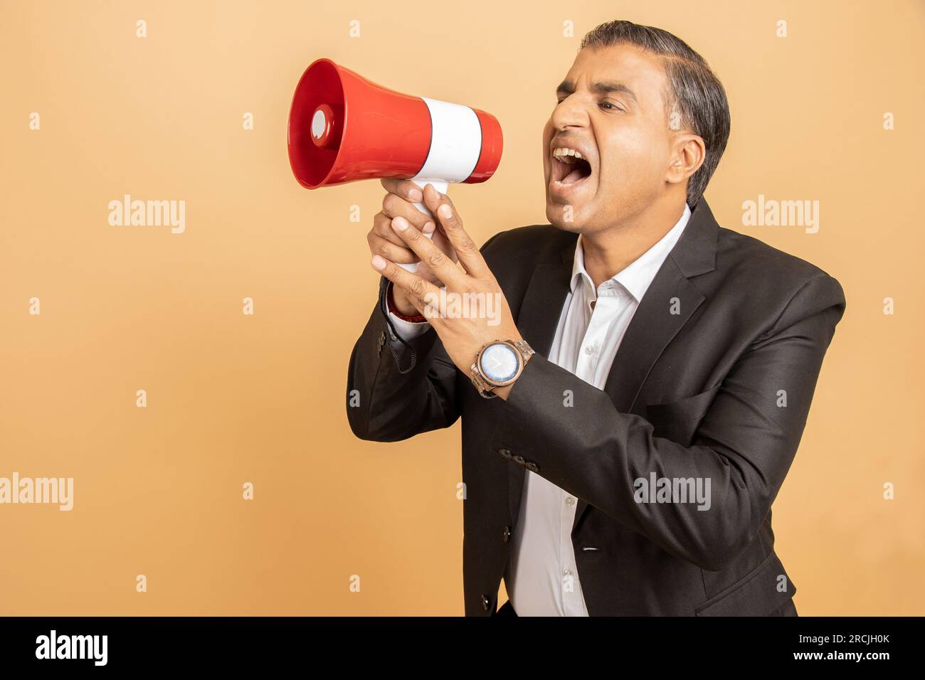 Indian executive with excitement hi-res stock photography and images ...