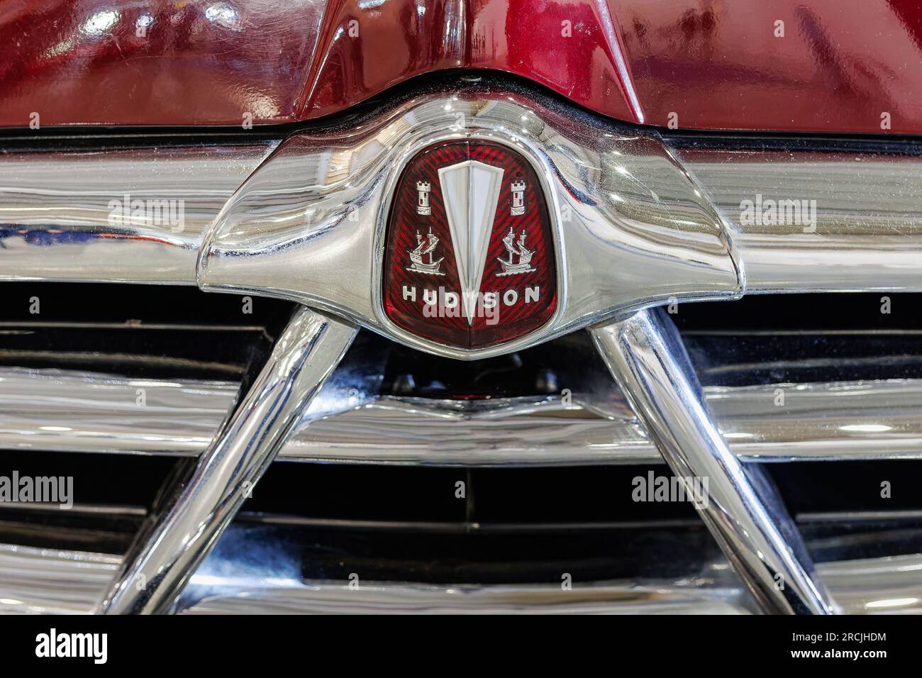 Fron Symbol of the Hudson Hornet Vintage American Car, Classic Cars ...