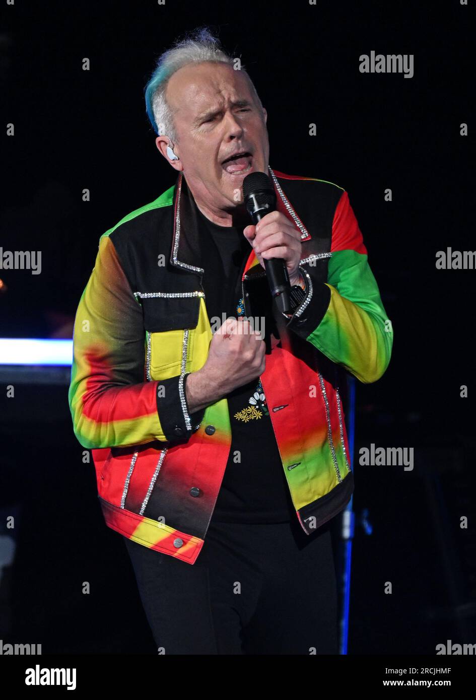 West Palm Beach, FL, USA. 13th July, 2023. Howard Jones performs during ...
